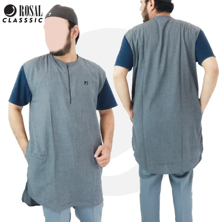 Rompi Sholat Muslim Pria COD Rosal Classic - Rompi Shalat Pria Murah ...
