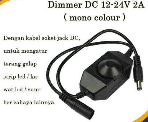 Dimmer Hitam DC 12-24V 2A Single Colour untuk led strip | Lazada Indonesia