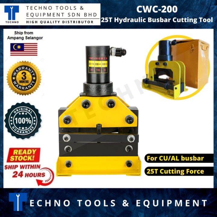 CWC-200 25T Hydraulic Busbar Cutting Machine for CU/AL busbar. Steel ...