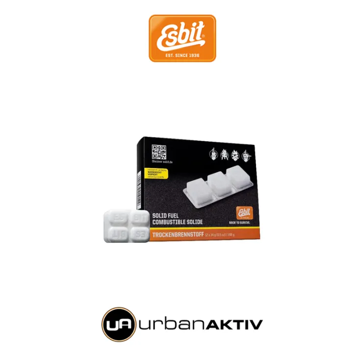 Esbit: 12x14g solid fuel tablets ชุดก้อนแอลกอฮอล์ | Lazada.co.th