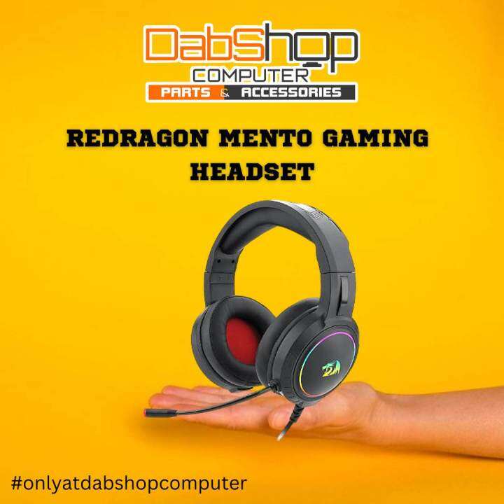 REDRAGON MENTO H270 MENTO BLACK GAMING HEADSET | Lazada PH