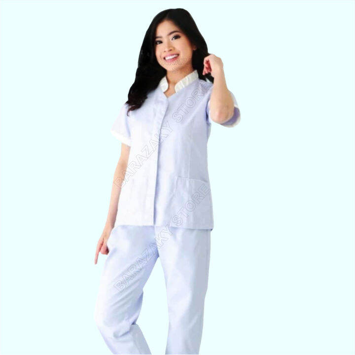 Baju Perawat Pria dan Wanita Polos Terbaru / Baju Scrub / Baju Oka ...