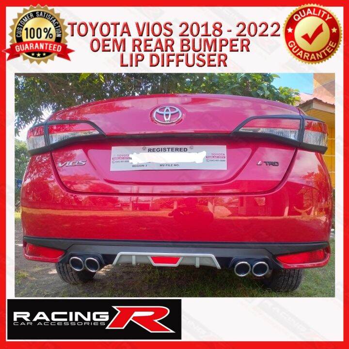 ♂Toyota Vios Prime 2018 to 2023 OEM Rear Bumper Lip Diffuser 2019 2020 ...