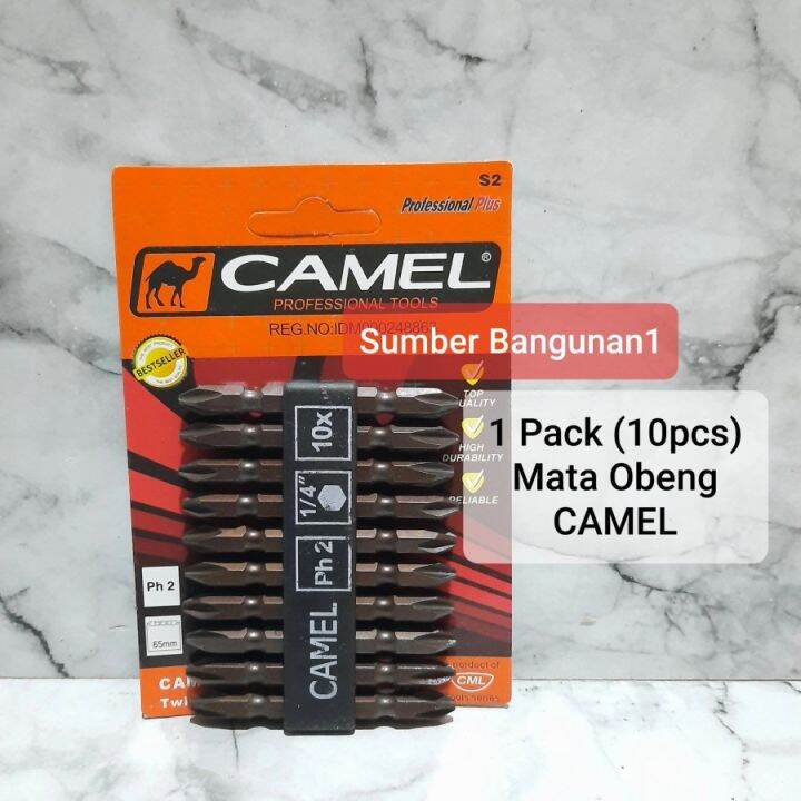 Mata bor obeng CAMEL 1 pack (10pcs) mata sekrup skrup gypsum gipsum ...