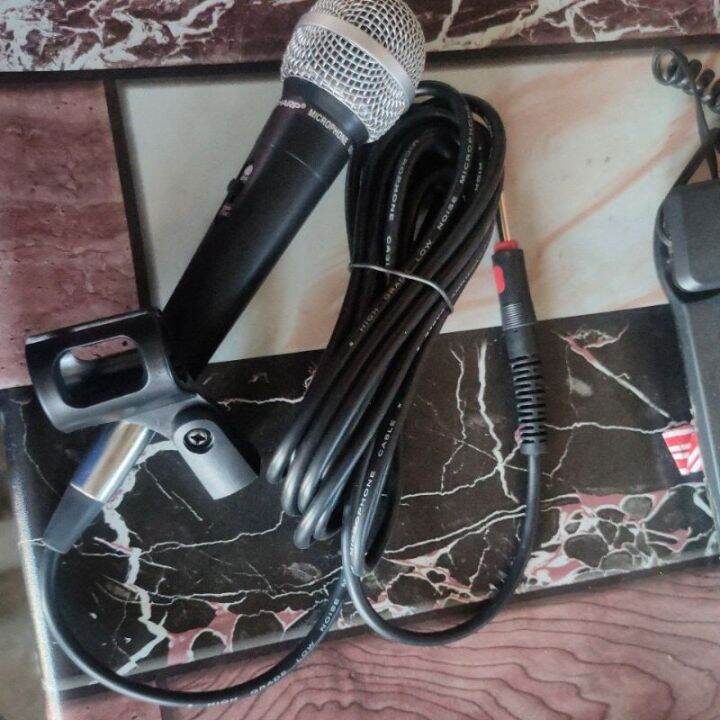 SHARP mic and clear sound Wire 5 meters long FIT TO videoke players ...