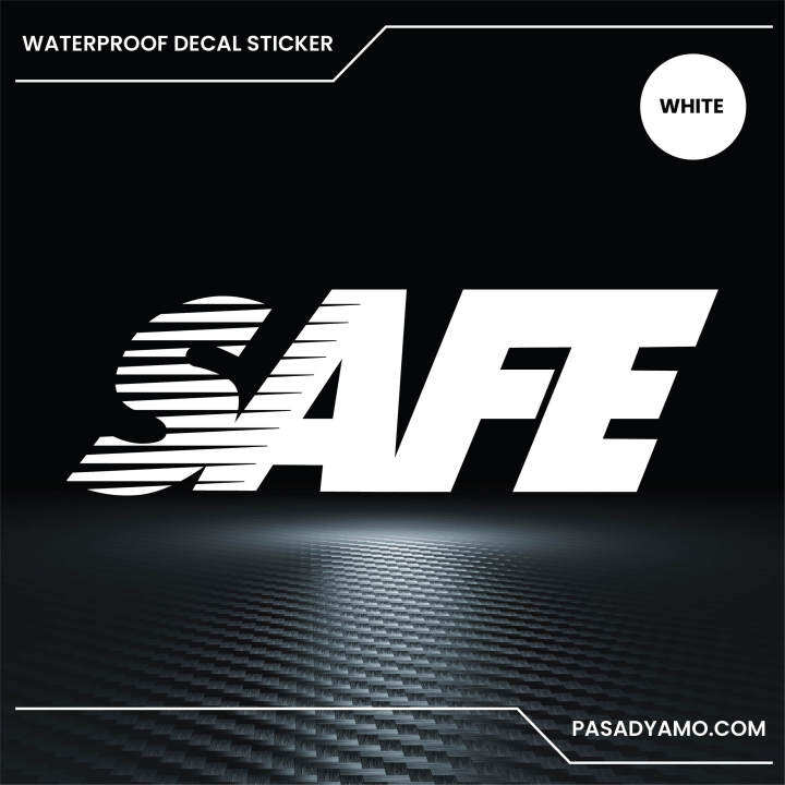 Safe Logo Decal Sticker for Cars Motorcycles Helmets Laptops ...