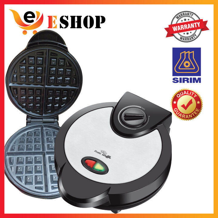 Electric Waffle Maker Round Shape Adjustable Temperature Kitchen Cake ...