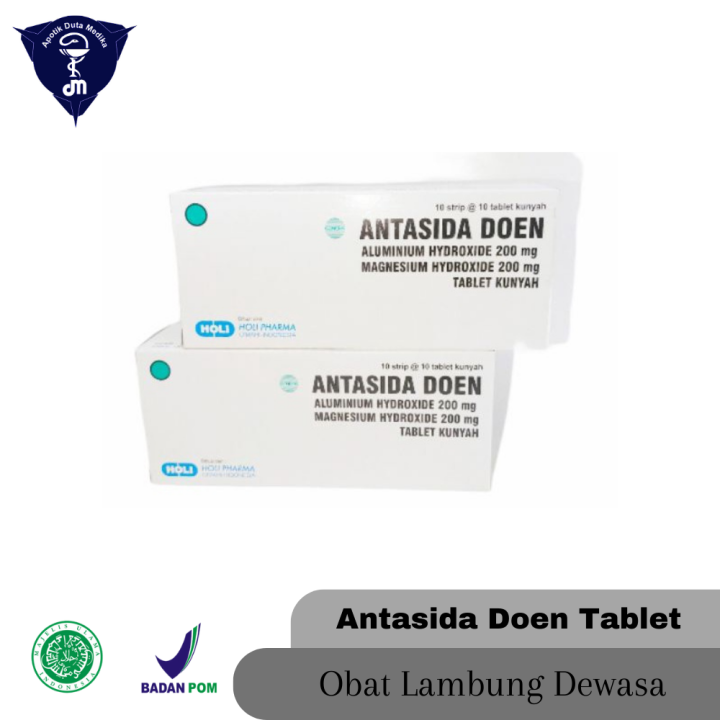 Antasida Doen 10 Tablet | Mengurangi gejala kelebihan asam lambung ...