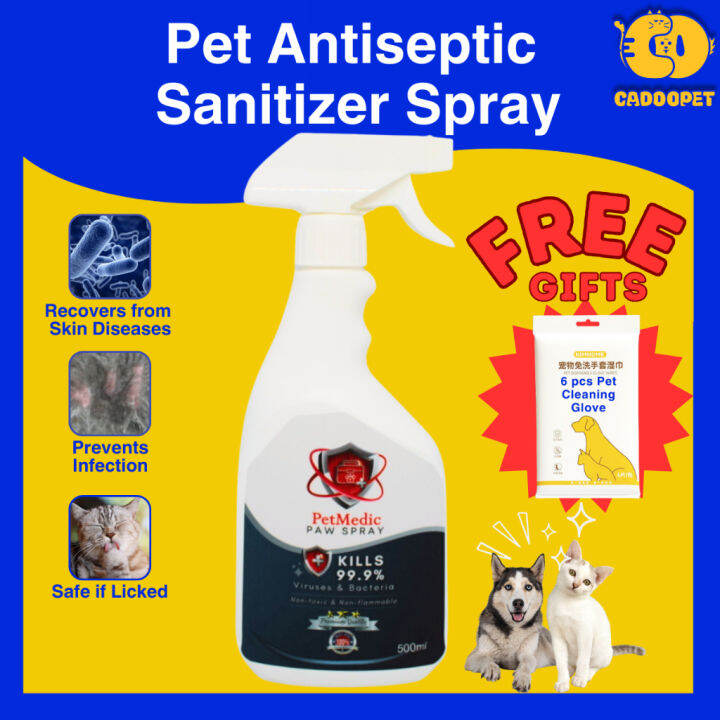 Pet Medic Spray Pet Antiseptic Sanitizer Spray Cat and Dog Spray for ...
