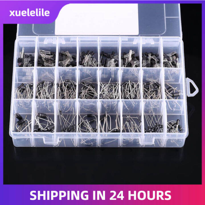 400pcs 24 Values Three Pin Transistor Transistors and Rectifier Diodes ...
