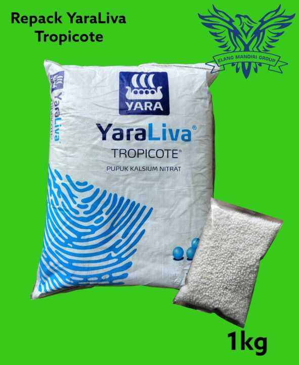 Repack YaraLiva TROPICOTE 1Kg Pupuk Kalsium Nitrat Kemasan Pabrik ...