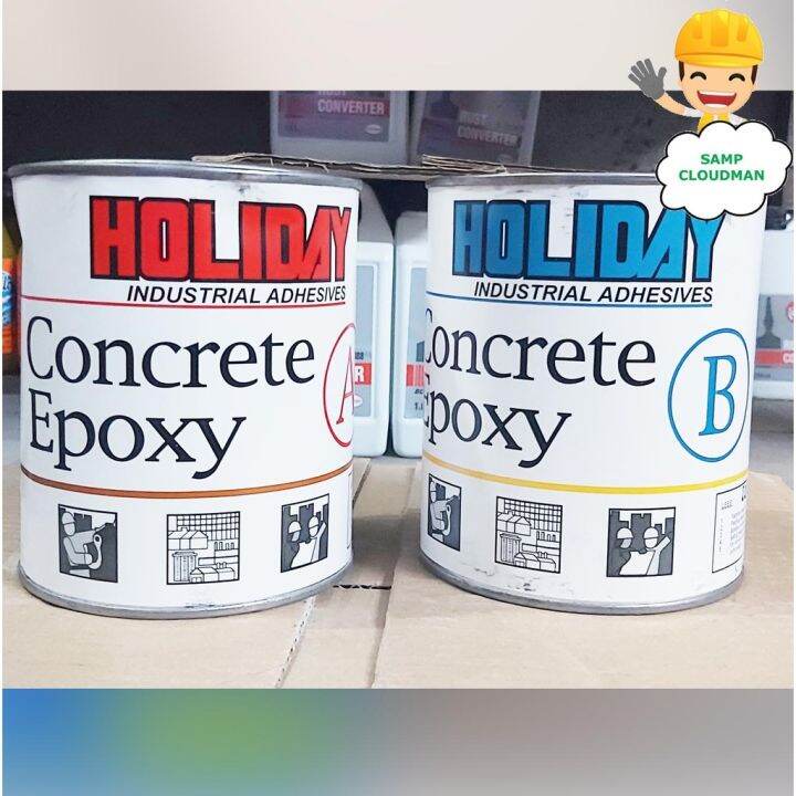 Holiday Concrete Epoxy 1 Liter Set A B HV High Viscosity Liters Pair ...