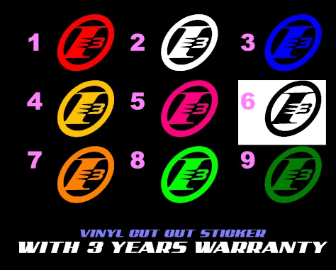 IVERSON LOGO sticker for car with 3years warranty LxH 6.2"x6" *fade ...