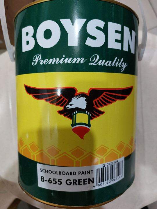 BOYSEN Schoolboard Blackboard Bulletin Board - Slating Paint Green ...