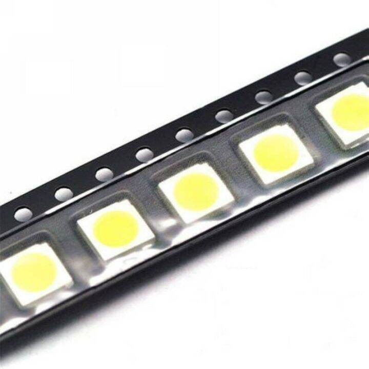 50pcs White Super Bright SMD LED Light Emitting Diode 5050 5mm×5mm ...