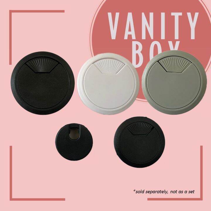 Computer Desk Table Grommets Cable Wire Hole Plastic Cover Size 70mm ...