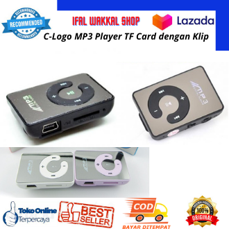 (ORIGINAL) MP3 Player dengan bentuk kecil dan disertai dengan clip ...