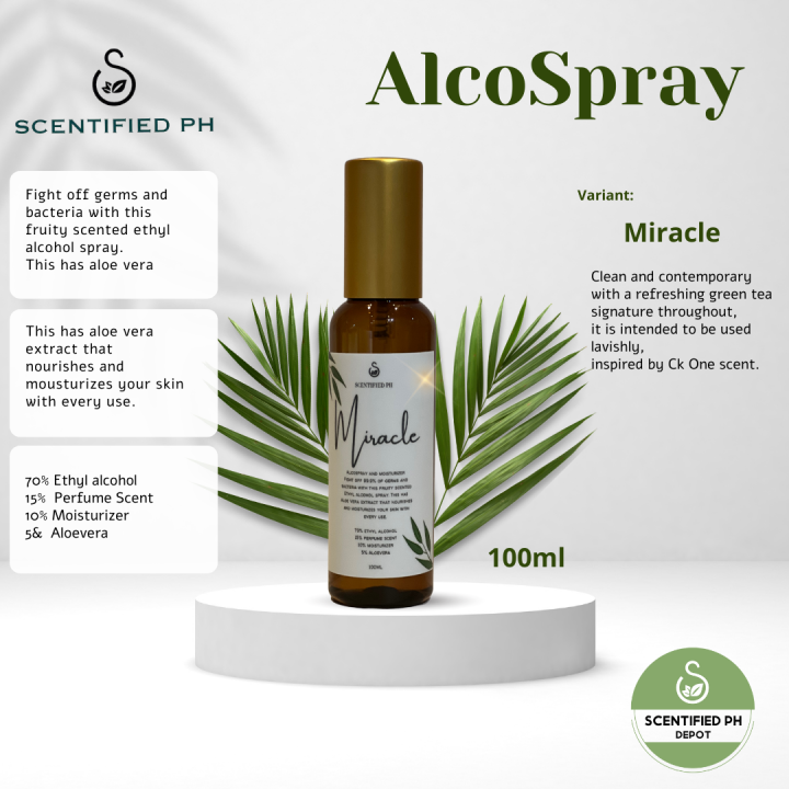 Scentified Ph AlcoSpray Miracle | Lazada PH