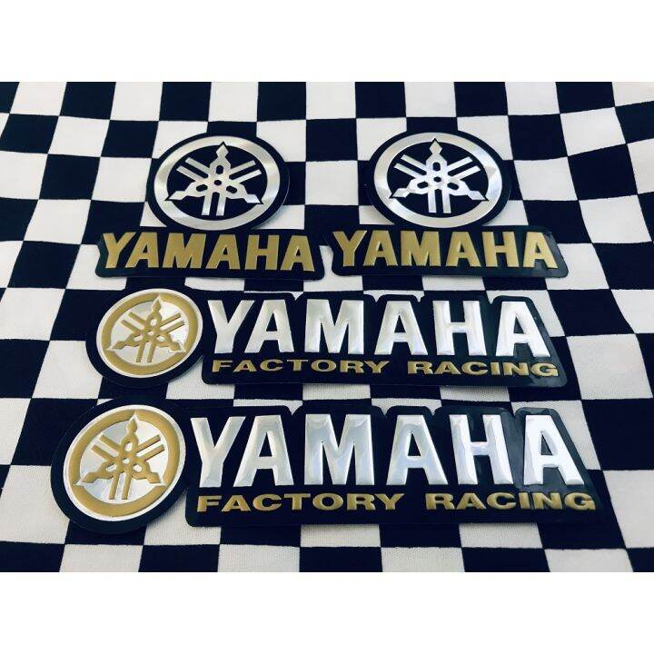 ( PRO+++ ) โปรแน่น.. สติ๊กเกอร์ Yamaha Sticker สติกเกอร์ สีทอง แต่งรถ ...