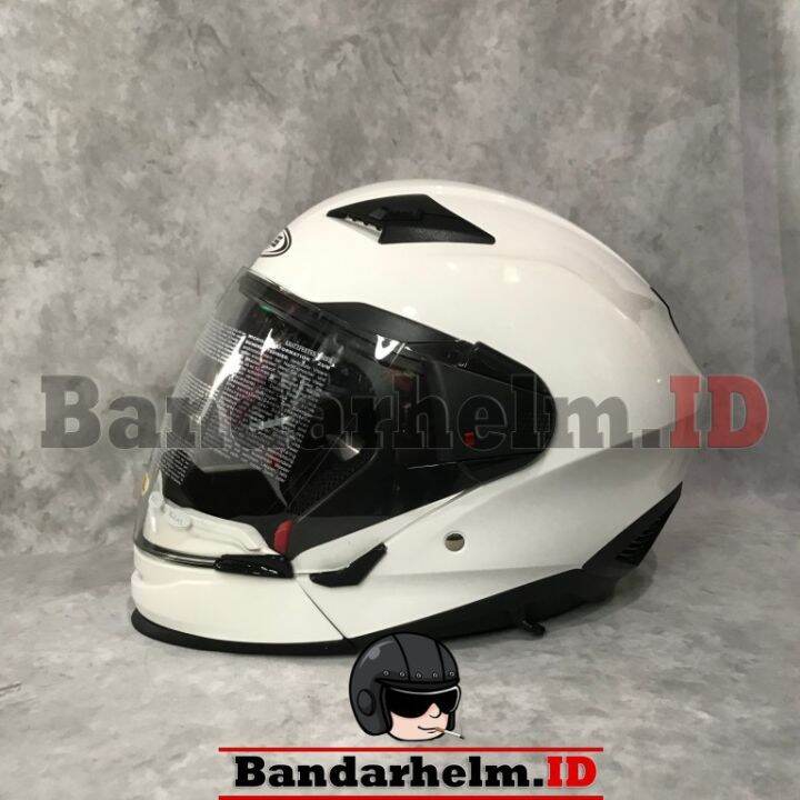 Helm Full Face Zeus 611c White MODULAR | Lazada Indonesia