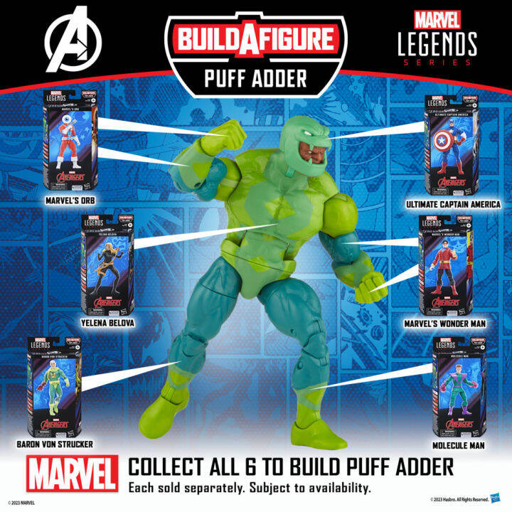 Marvel Legends Wave BAF Puff Adder (Set of 7) | Lazada
