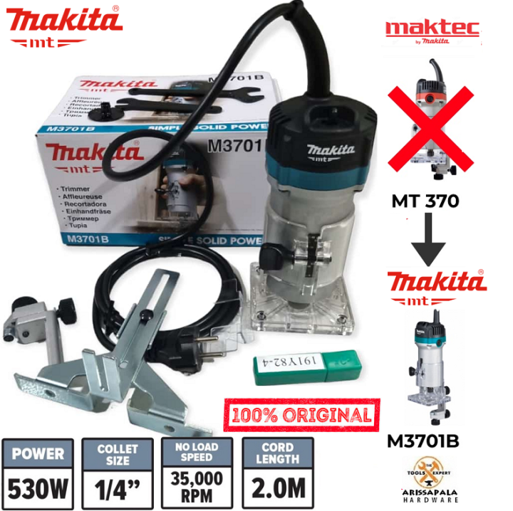 MAKITA Mesin Profil Kayu M3701B Mesin Trimmer Router Propil Trimer Kayu ...