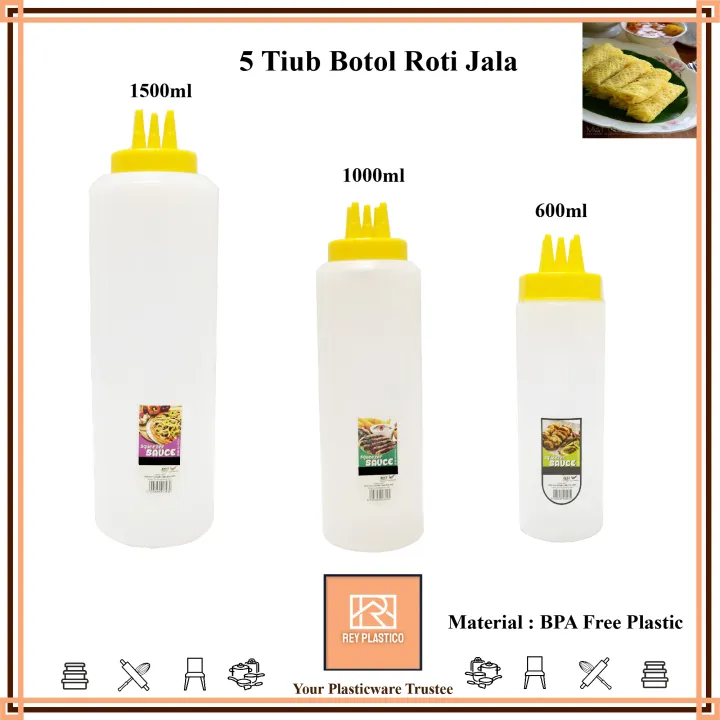600ml & 1000ml & 1500ml Acuan Roti Jala /Roti Jala Bottle /Multipurpose ...