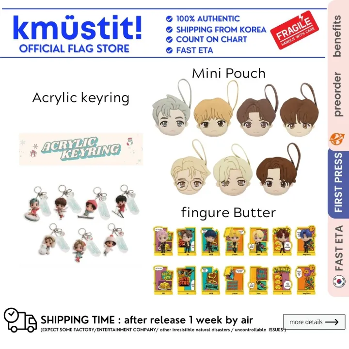 BTS TinyTAN figure BUTTER weverse BTS , BTS Acrylic Keyring, BTS Tiny TAN Mini Pouch ⭐️KMUSTIT ...