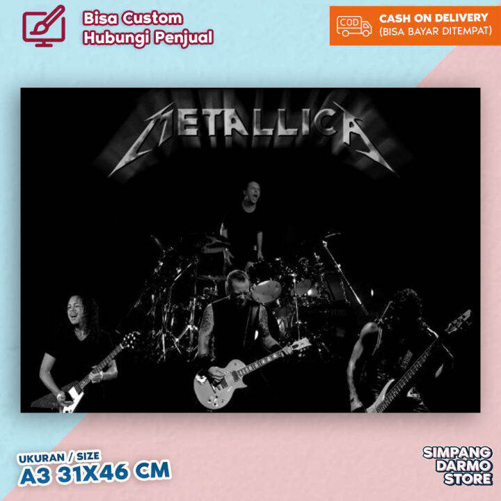 Poster Band Metalica Terbaru Tersedia Berbagai Ukuran A4 A3 Besar Kecil ...