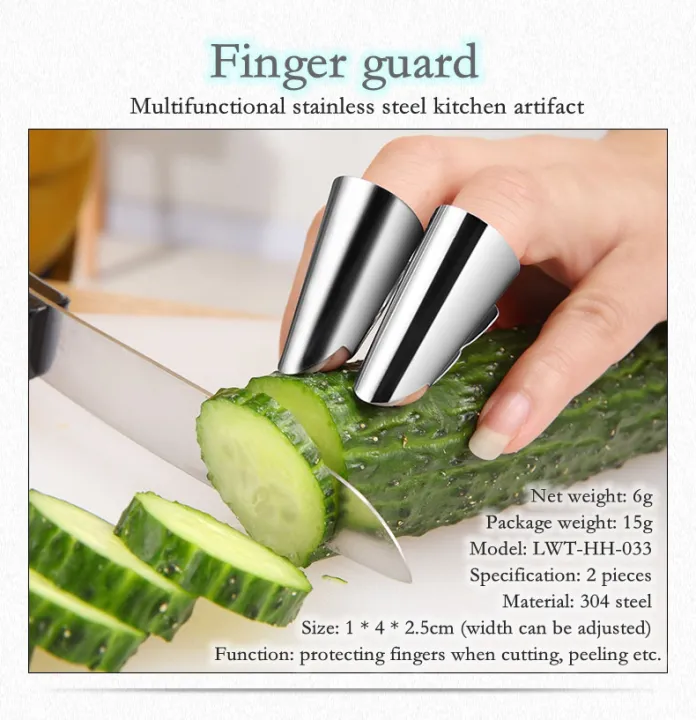 Finger Guard Stainless Steel Anti-cut Iron Fingers Protection Set ...