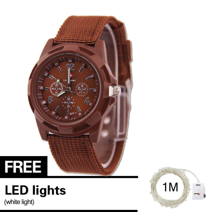 Classic men's and women's sea and land watches outdoor fashion braided ...