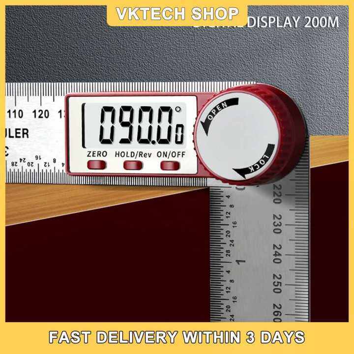 【Fast Delivery】Digital Angle Meter Ruler Inclinometer Electron ...