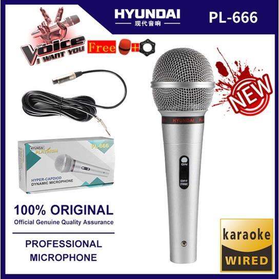 PL-666 Platinum Heavy Duty Wired Microphone Free Foam and Ring | Lazada PH