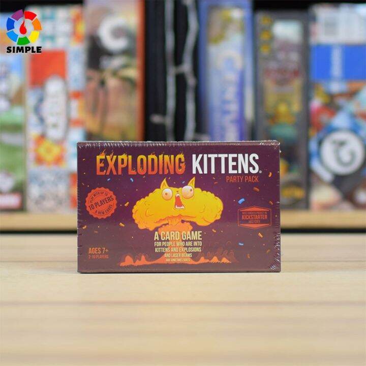 Exploding Kittens Card Game-Party Pack (ไม่มีเพลง) | Lazada.co.th