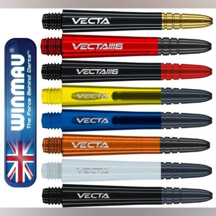 WINMAU VECTA POLYCARBONATE DART STEMS WITH ALUMINIUM TOPS [SHORT ...