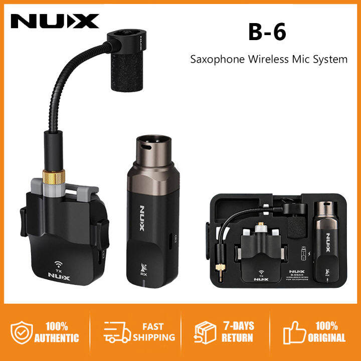 Original NUX B-6 Saxophone Wireless Mic Connection System with ...