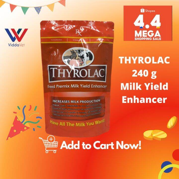 ﺴ Viddavet - 240G Thyrolac Feed Premix Milk Yield Enhancer For Pigs ...