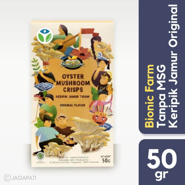 Bionic Farm - Keripik Jamur Original 50gr- Snack Sehat - Tanpa MSG ...