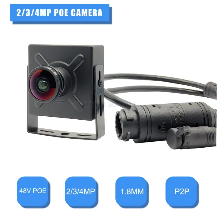 MINI IP Camera 2MP 3MP 4MP P2P Onvif H.265 Wide Angle CCTV Surveillance ...
