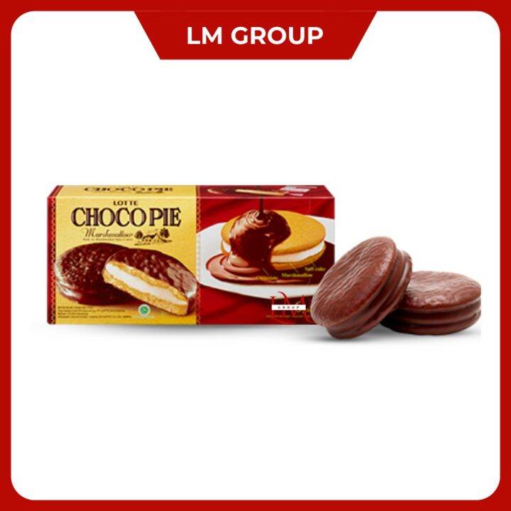 Lotte Choco Pie Coklat Marshmallow Box 1 Pack Isi 12 pcsx28gr | Lazada Indonesia