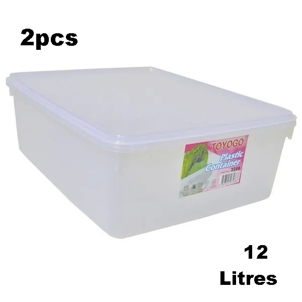 2pcs x 12 Litres Multi Storage Food Container ( 3286 ) by Toyogo ...