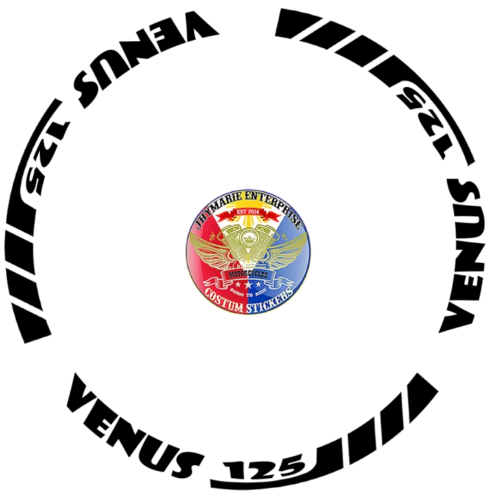 rusi venus 125 mags stickers set for 2 mags front and rear | Lazada PH