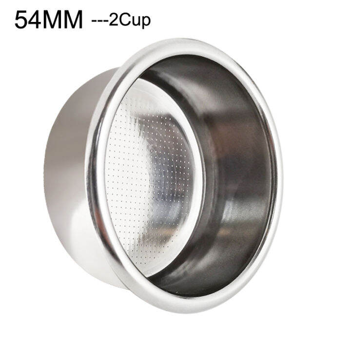 54mm 2 Cup Single Coffee Filter Basket Stainless Steel Espresso ...