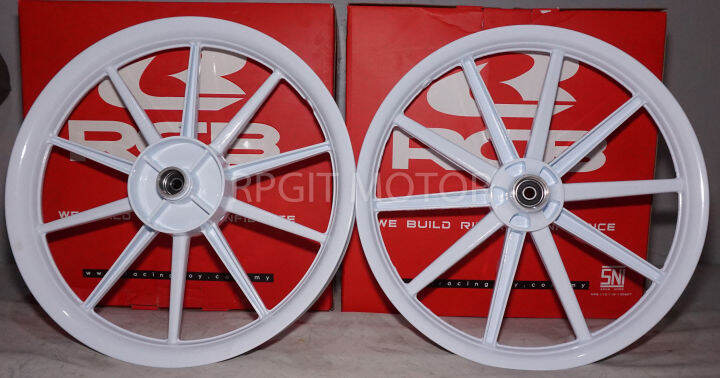 Racing Boy RCB RB10 SP811 Mags For Suzuki Raider FI / Carb White ...
