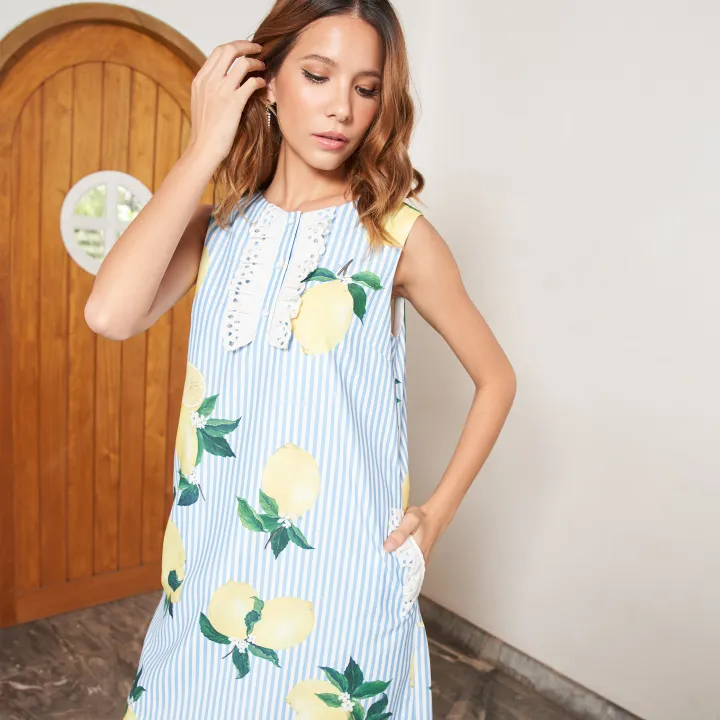 VANNSTOFF Care Dress เดรสไร้แขนลายผ้า Original จาก Vannstoff | Lazada.co.th