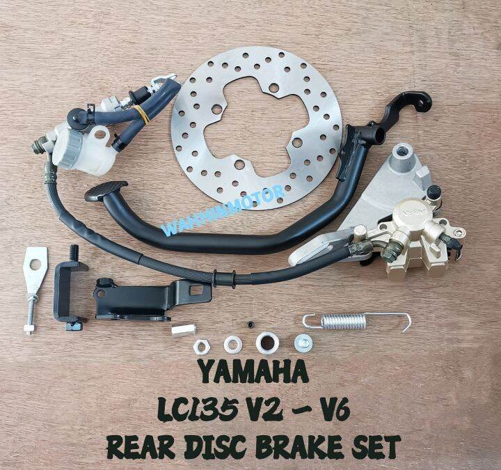YAMAHA LC135 NEW V2 V3 V4 V5 V6 MODIFY MODI REAR DISC BRAKE SYSTEM ...