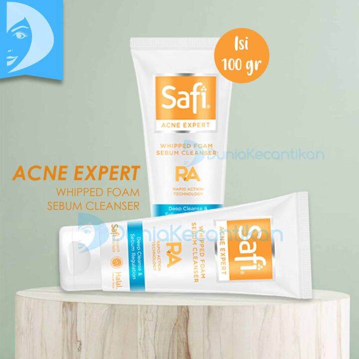 Safi Acne Expert Whipped Foam Sebum Cleanser / Facial Foam Sabun Wajah ...