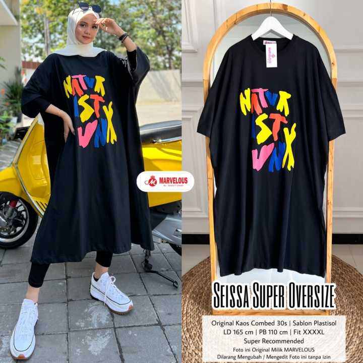 SEISSA SUPER OVERSIZE MIDI BY MARVELOUS | Lazada Indonesia