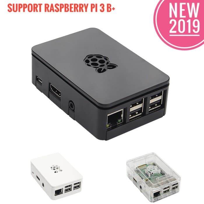 Raspberry Pi 3 ABS Plastic Case Box enclosure Tahan Panas Logo Raspi ...