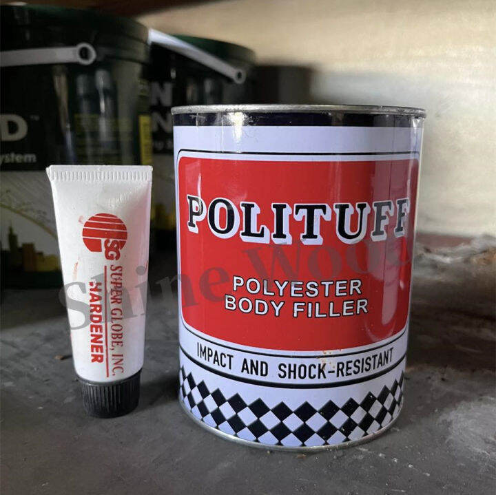 S.W Polituff Polyester Body Filler with Hardener 1Liter #128 | Lazada PH